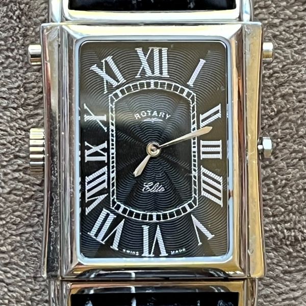ROTARY ELITE Two Faced Quartz Swiss Made Men's Watch, Ref: 10830 - New ...
