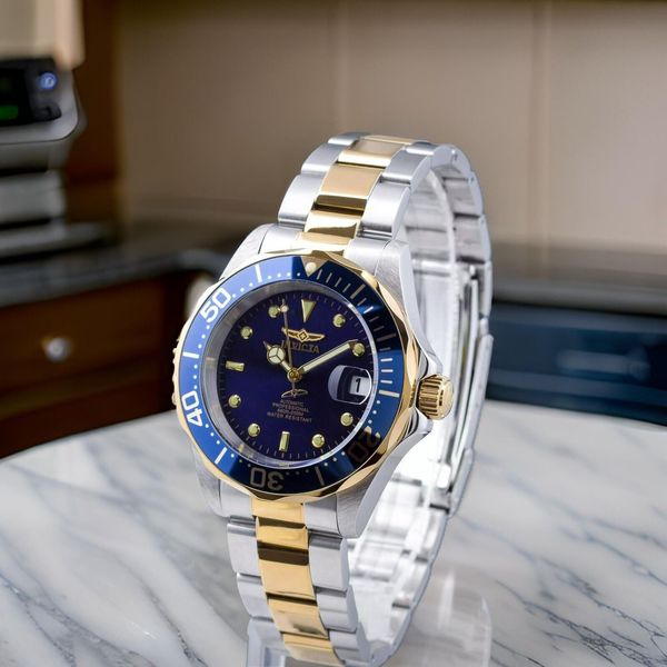 Invicta Pro Diver Men's Automatic 40mm Blue Dial Two Tone Stainless ...
