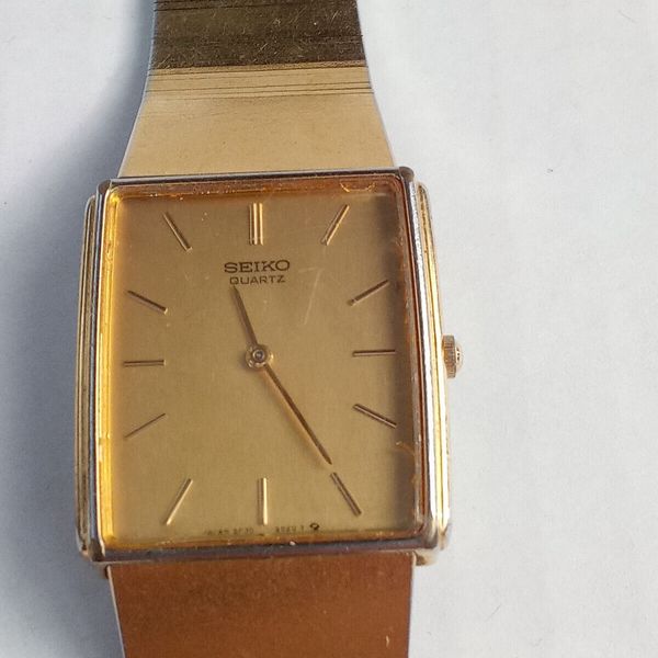 vintage seiko quartz womens watch gold tone dial 661716 31443 band | WatchCharts Marketplace
