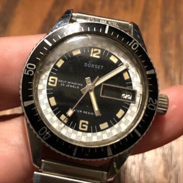 Dorset Dive Style Watch 25 Jewel Junghans 7526 Cal Runs Strong Head ...