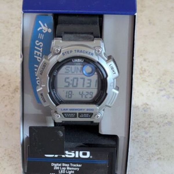 Casio Men's Watch WS2100H-1A2VKC Step Tracker 100m Water Resistant ...