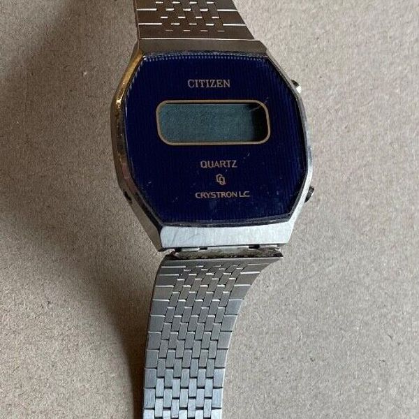 Citizen LCD Quartz Watch "Cystron LC" - Japan - Stainless Steel Case ...