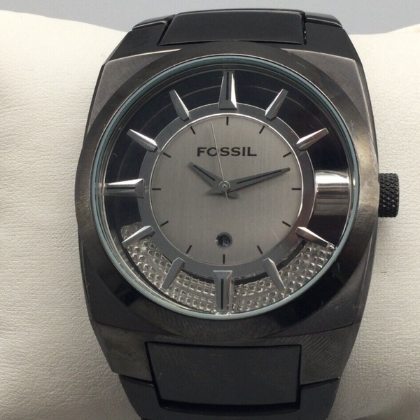 Fossil Arkitekt Watch Men Automatic Gun Metal FS-4314 Date 40mm ...