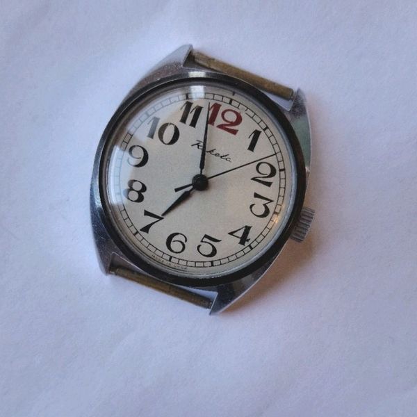 soviet watch Raketa Red 12 Vintage Mechanical Men's Wrist Watch ...
