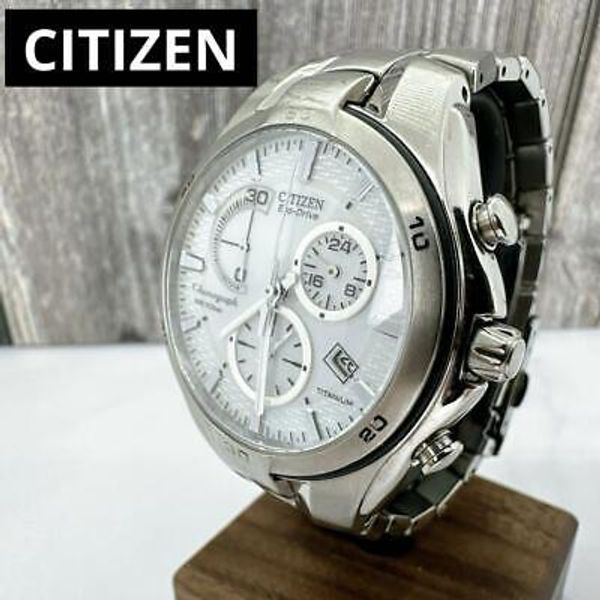 CITIZEN Eco-Drive Solar Titanium Men's watch Excellent condition ...