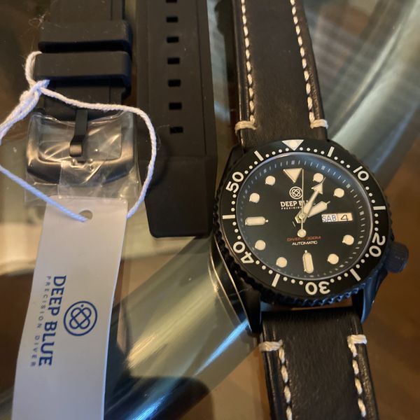 Deep Blue Military*****SOLD**** Diver 40mm Black PVD like new ...