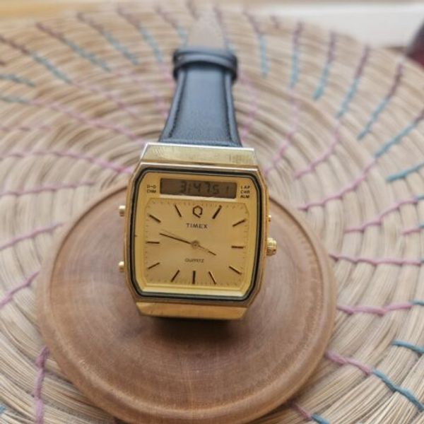 Vintage Korea Timex V Cell Ana-Digi WR Quartz Gents Bracelet Watch ...