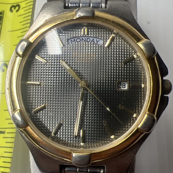 Mens Pulsar by Seiko 38mm President Day Date Two Toned Untested ...