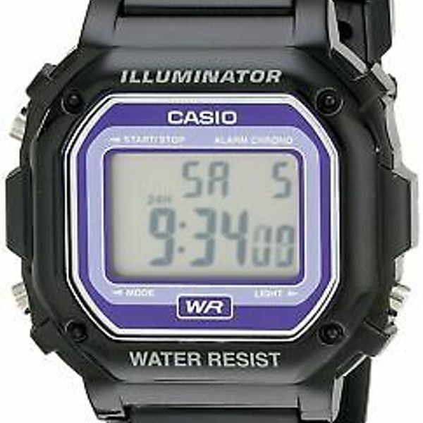 Casio Kids F-108WHC-1BCF Classic Digital Watch With Black Resin Band ...