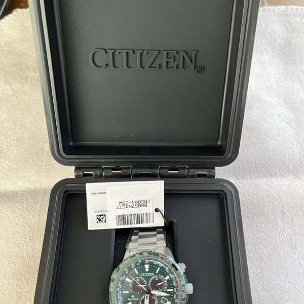 Citizen Eco-Drive Pilot PROMASTER Chronograph Watch with Atomic ...