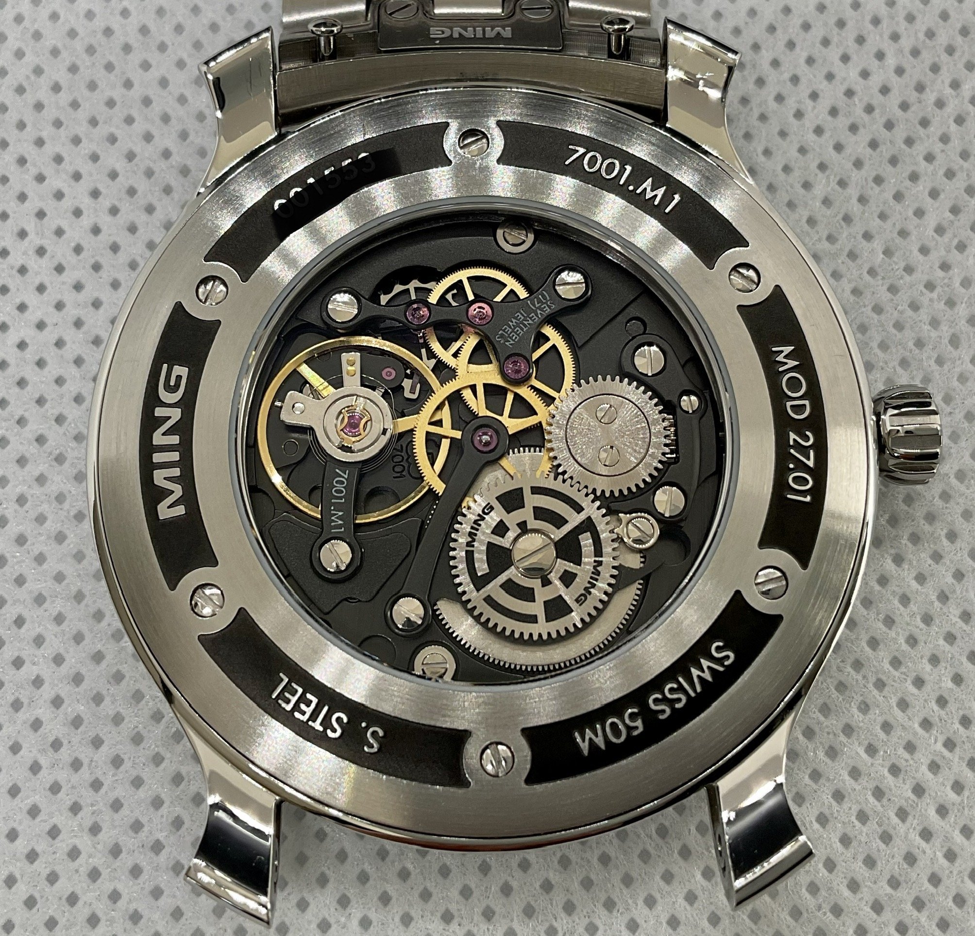 FSO: MING 27.01 with Ming titanium bracelet and 2 Ming straps with ...