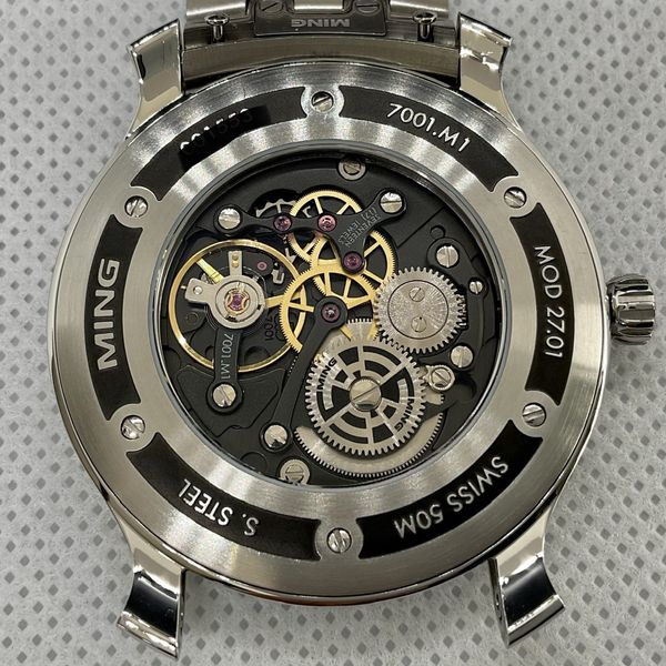 FSO: MING 27.01 with Ming titanium bracelet and 2 Ming straps with ...