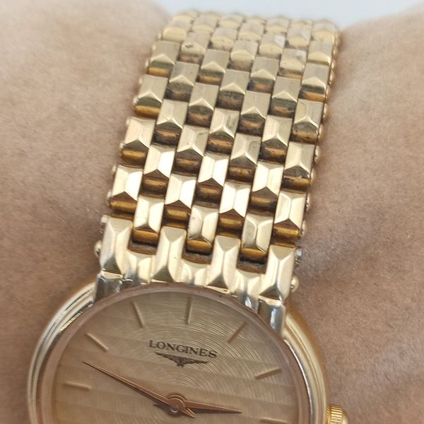 Longines QWR Gold Tone Ladies Quartz Wristwatch HT1973 0961 ...