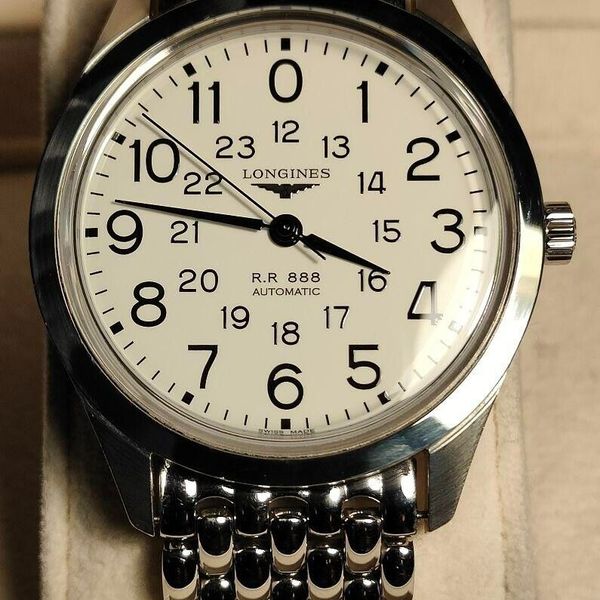 LONGINES Railroad Automatic Admiral Men's Watch RR880 Good Condition ...