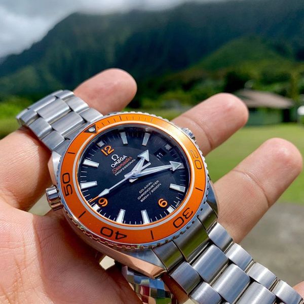 Omega Seamaster Planet Ocean Orange 8500 cal 45.5mm dive watch ...