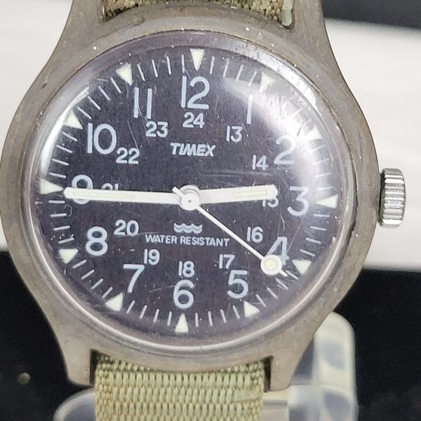 Vintage Timex MacGyver Military Marline Manual Wind Men Watch RUNNING ...