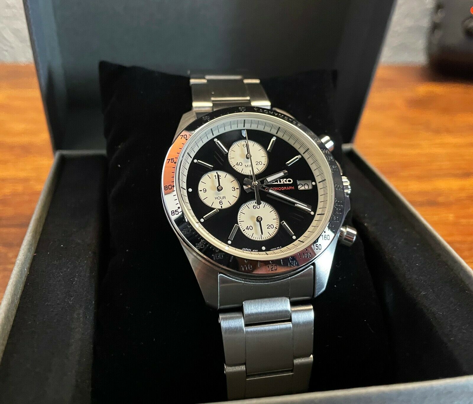 Seiko Seitona Panda Nano Universe Chronograph Quartz Daytona SZSJ005 ...