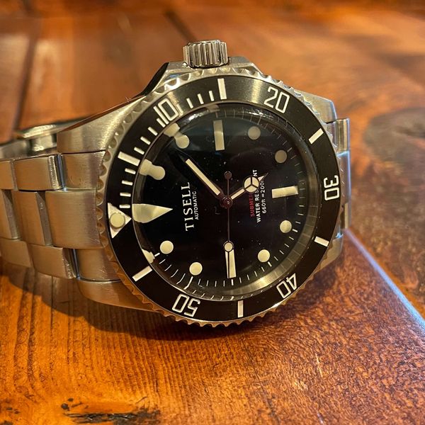 Tisell Submersible with Glidelock Bracelet - $210 | WatchCharts Marketplace