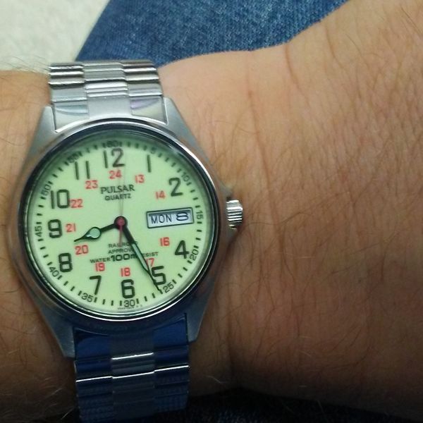FS: Pulsar Railroad Approved Men's Watch with Lumibrite Dial and 3yr ...