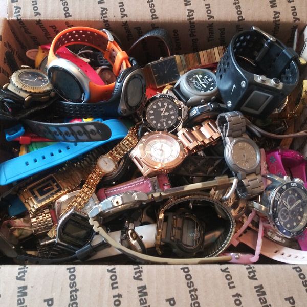 Watch Lot 11lbs For Parts or Repair As Is Casio Nike Timex Invicta ...
