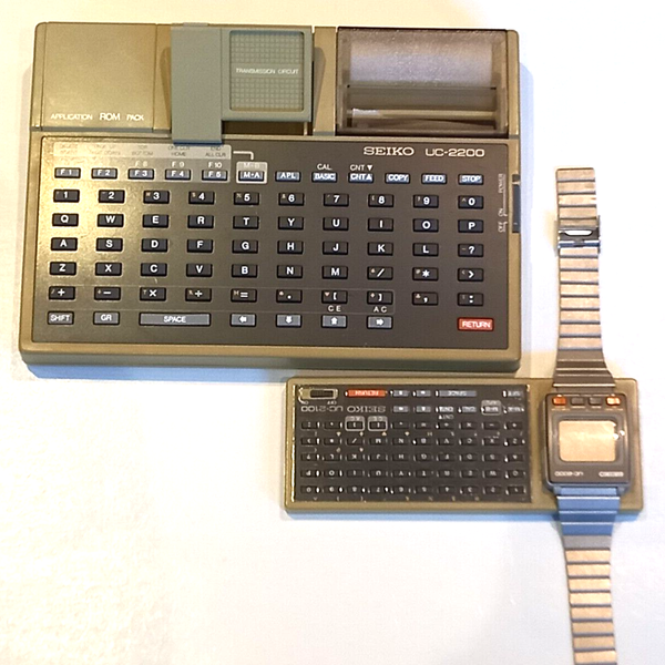 SEIKO Computer watch & console & keyboard UC-2000 UC-2100 UC-2200 Set ...