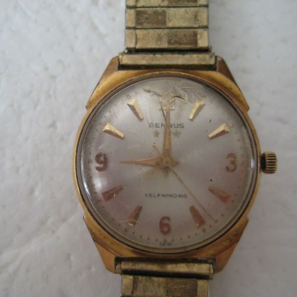 MEN'S BENRUS SELF WINDING 3 Star 7001 SERIES WATCH FOR PARTS OR REPAIR ...