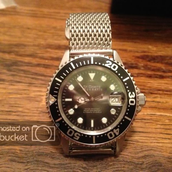 SOLD: St. Moritz (Momentum) Aquamatic II with ETA 2824-2 and 300m WR ...