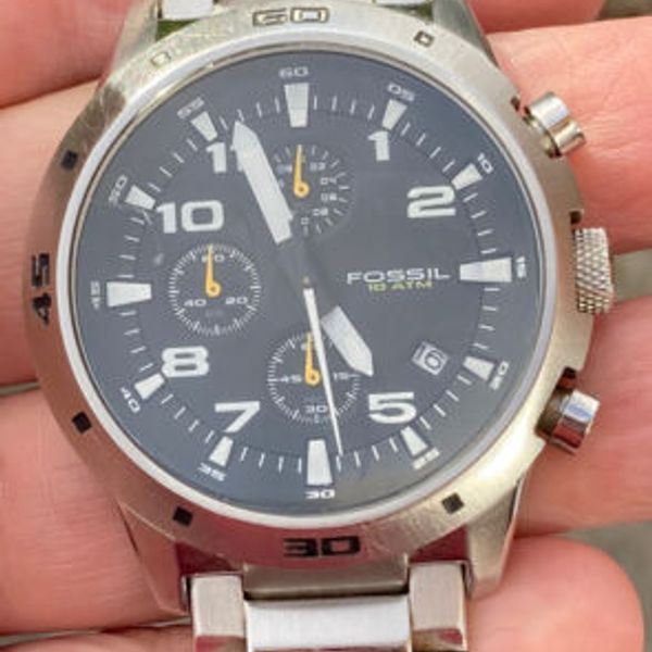 MENS FOSSIL CH-2517 STAINLESS STEEL STRAP WATCH FULLY RUNNING NEW BATTERY IN IT | WatchCharts ...