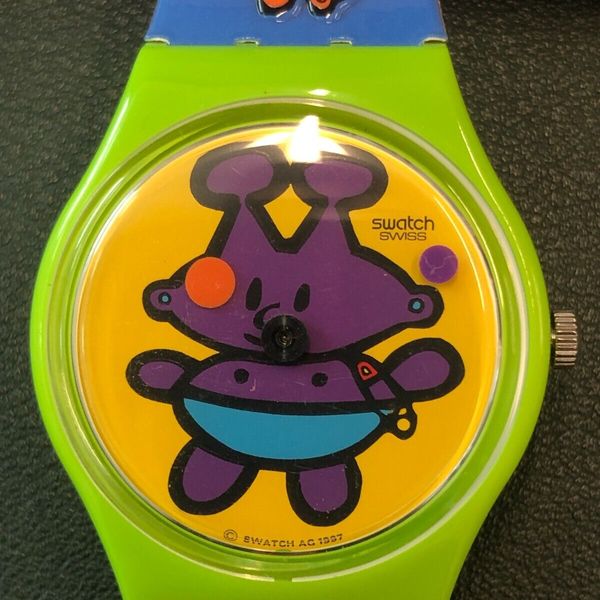 SWATCH - ALIEN BABY ! Funky ART by PETER MARCO - NIB / NOS ...