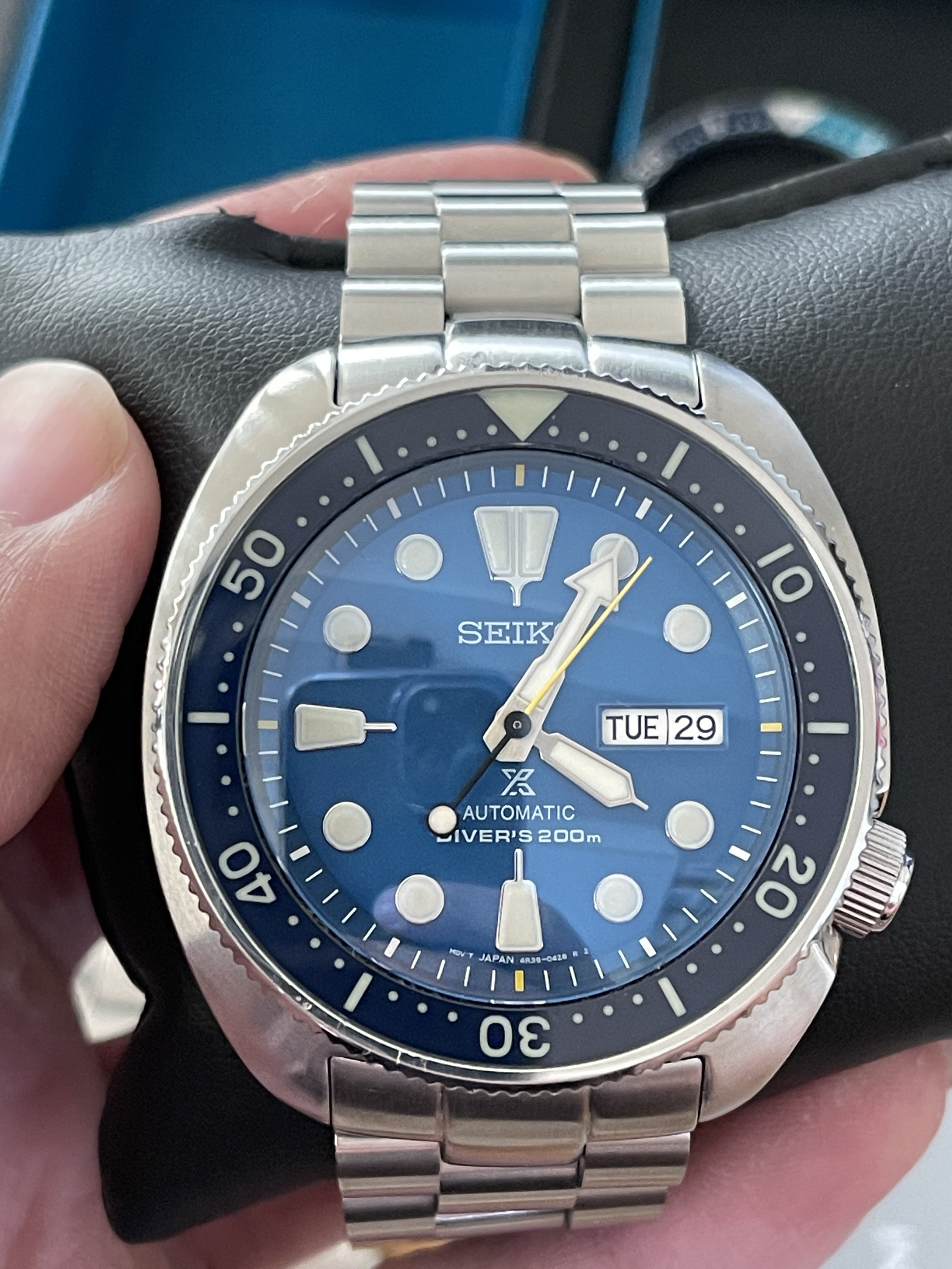 FS: Seiko Blue Lagoon Turtle “Limited Edition” with Mods | WatchCharts
