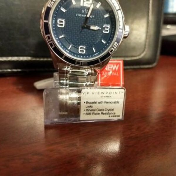 New VIP VIEWPOINT by Timex Watch Mens Water resistance Mineral Glass ...