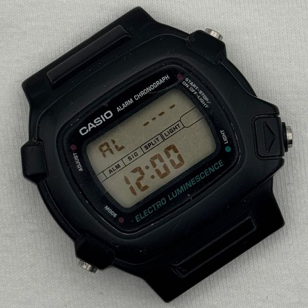 VINTAGE 1991 CASIO W-740 [1219] DIGITAL WATCH - ELECTRO LUMINESCENCE ...