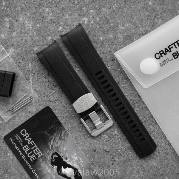 [WTS] Crafter Blue Curved End Rubber Strap for Seiko SKX007 / SKX009 ...