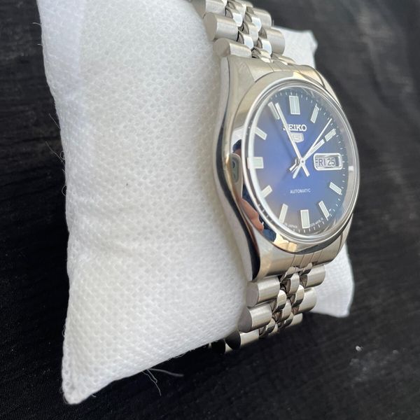 Seiko 5 Automatic Men's Watch - Stainless Steel, Blue Dial, Day/Date ...