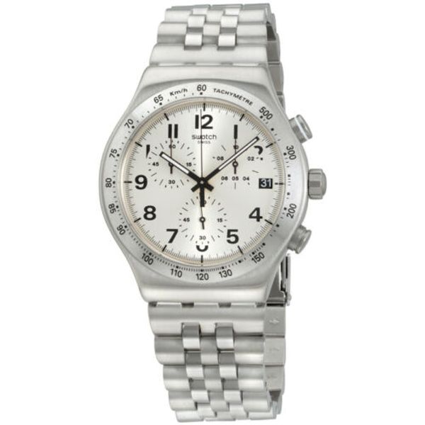 Swatch Irony Quartz Movement Silver Dial Unisex Watch YVS425G ...
