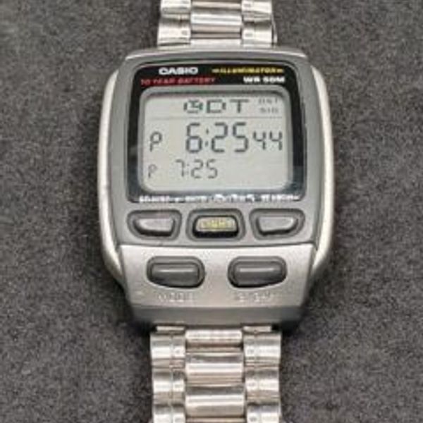 Casio WR 50M Multi Lingual 13 Languages Databank Illuminator Working ...