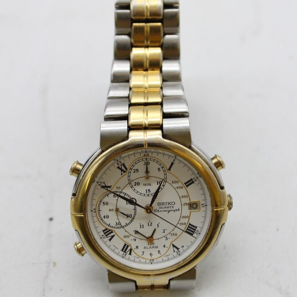 F Vintage Gents Boxed Seiko Chronograph Alarm 7T327A00 Quartz Working Wristwatch | WatchCharts ...