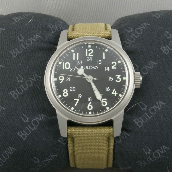 Bulova Mens Watch 96A19 USA Military WW2 Hack Limited Edition Swiss ...