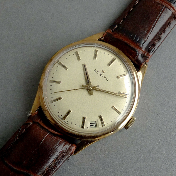 ZENITH Rose Gold Plated Gents Vintage Manual Watch 1960's | WatchCharts ...