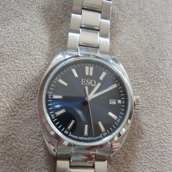 FS: ESQ by Movado Sport Classic Stainless Steel - Stunning Blue Dial ...