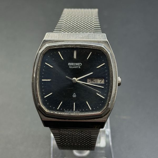Vintage Seiko Rare Blue Dial 5933-5040 Men's Quartz Watch | WatchCharts ...