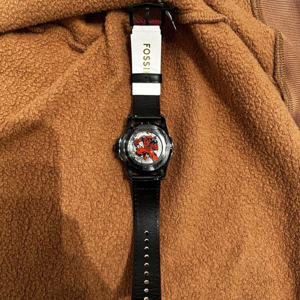Fossil MARVEL Deadpool Red Dial 42mm LE1196SET Men's Watch Automatic ...