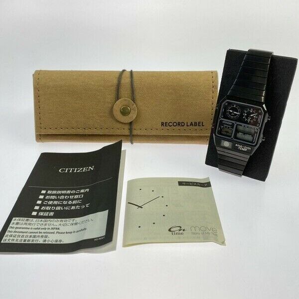 CITIZEN ANA-DIGI-TEMP Quartz Watch 8989-S116881 Black | WatchCharts ...