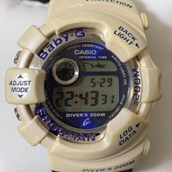 CASIO BABY-G BGW-100K Dolphin Whale 2001 Mens Watch Used No Box Rare ...