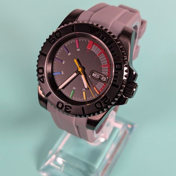 Seiko MOD Custom Raimbow Diver 40mm Automatic Sapphire crystal - Case ...