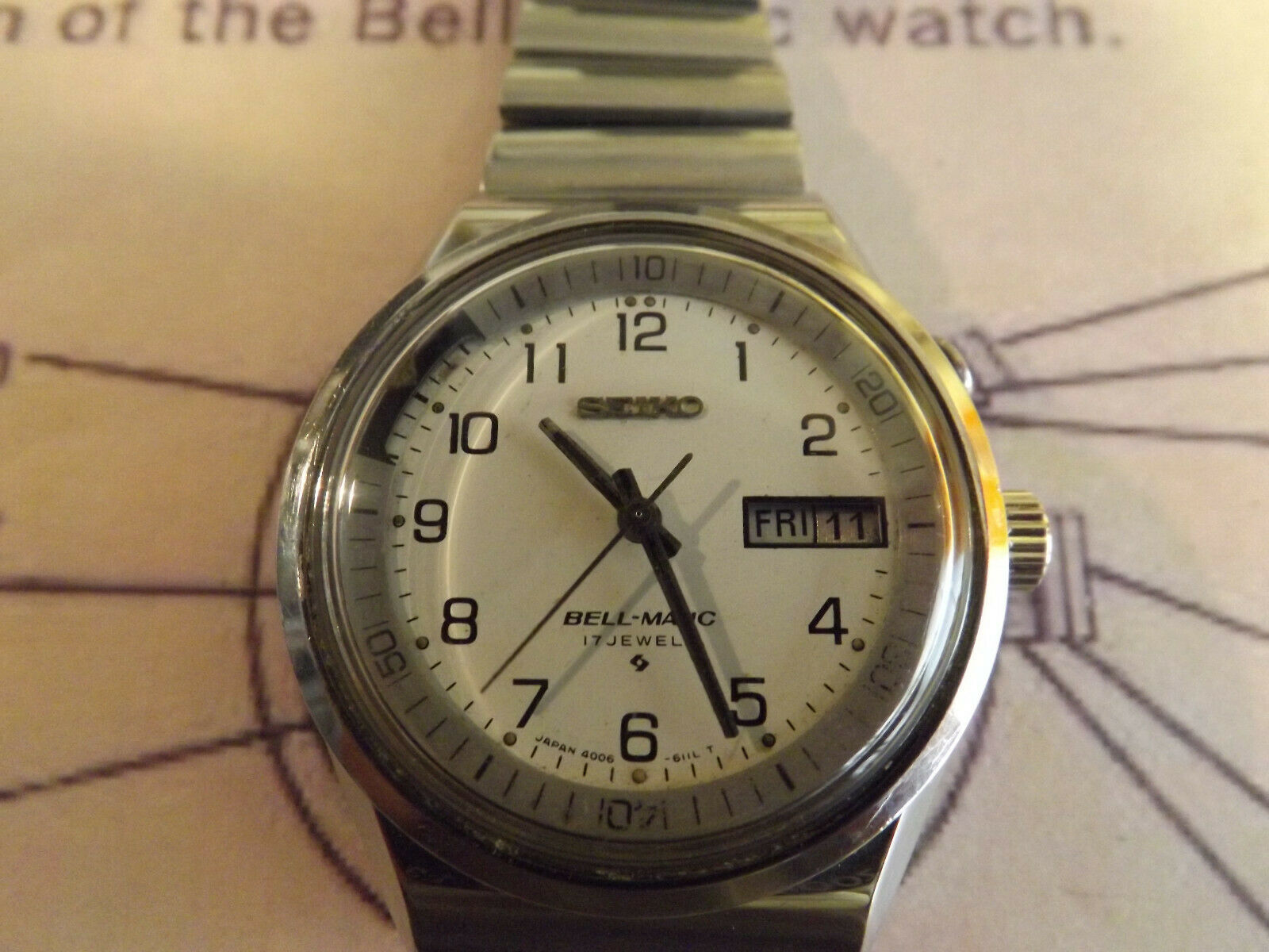Vintage Seiko Bellmatic: 4006-6070. Numeric Dial. Original and fully ...