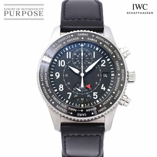 IWC Pilot Watch Time Zoner IW395001 Chronograph Men's Watch GMT Date ...