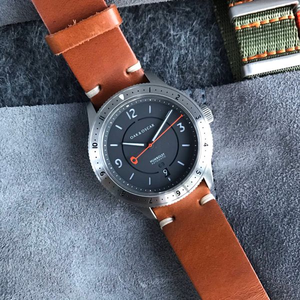 FS: Oak & Oscar Humboldt, Grey Sandwich Dial, 12-hr Bezel, ETA 2892, 3 ...