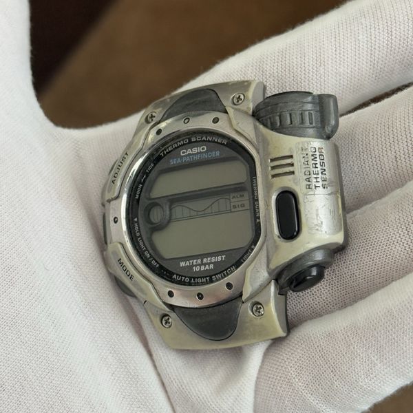 Rare Vintage Casio Sea Pathfinder SPF-10 Menâ s Digital Sports Watch ...