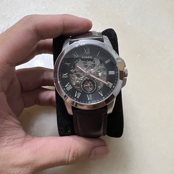Fossil ME3095 automatic watch leather strap | WatchCharts Marketplace